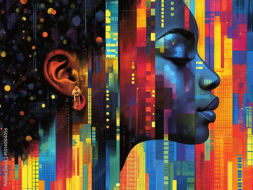 illustrative representation honoring black history month celebrating ...