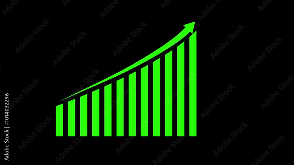 Graph chart showing marketing sales profit increasing. business graph ...