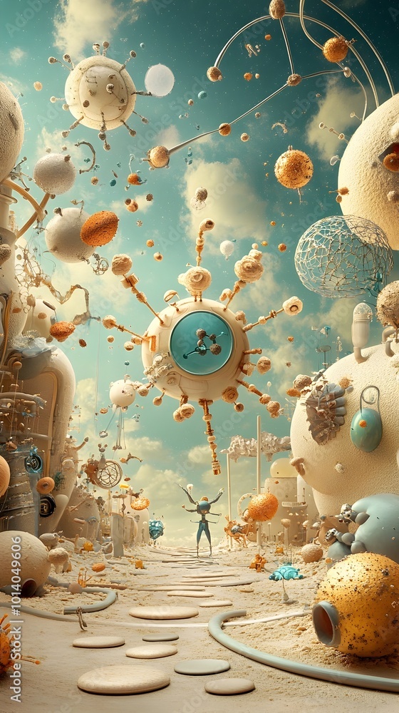 Surreal and visually striking digital composition blending elements of ...