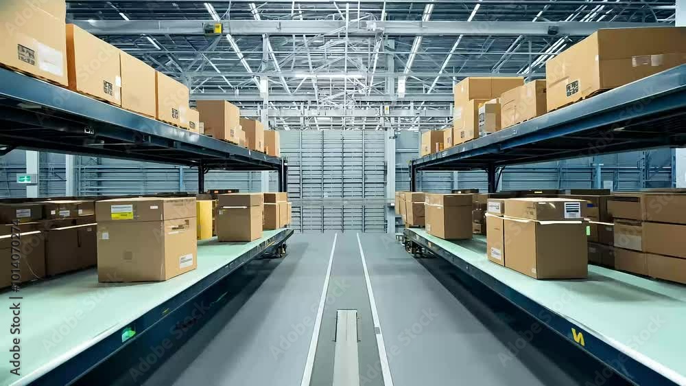 Discover efficiency package delivery systems seamless 4K animation ...