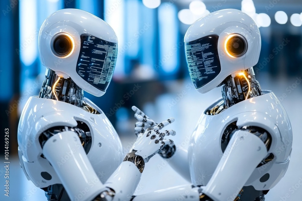 AI-generated decision-making based on utilitarian ethics, with glowing ...