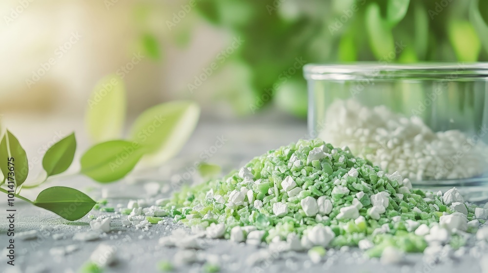 Bioplastics made from renewable resources like corn starch and algae ...