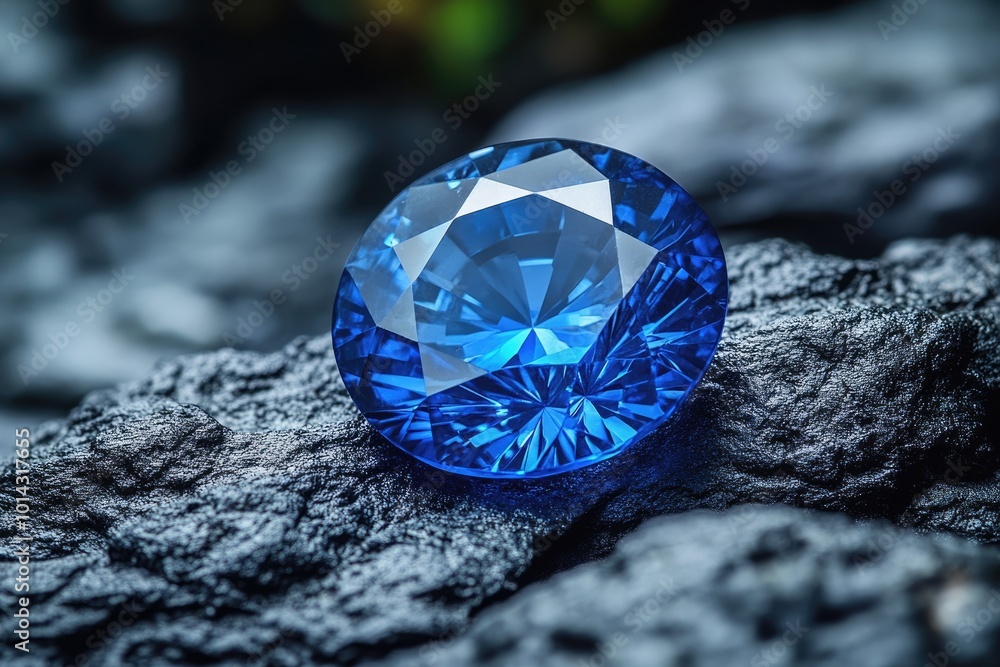 Sapphire allure: deep blue stone, the brilliance and timeless elegance ...