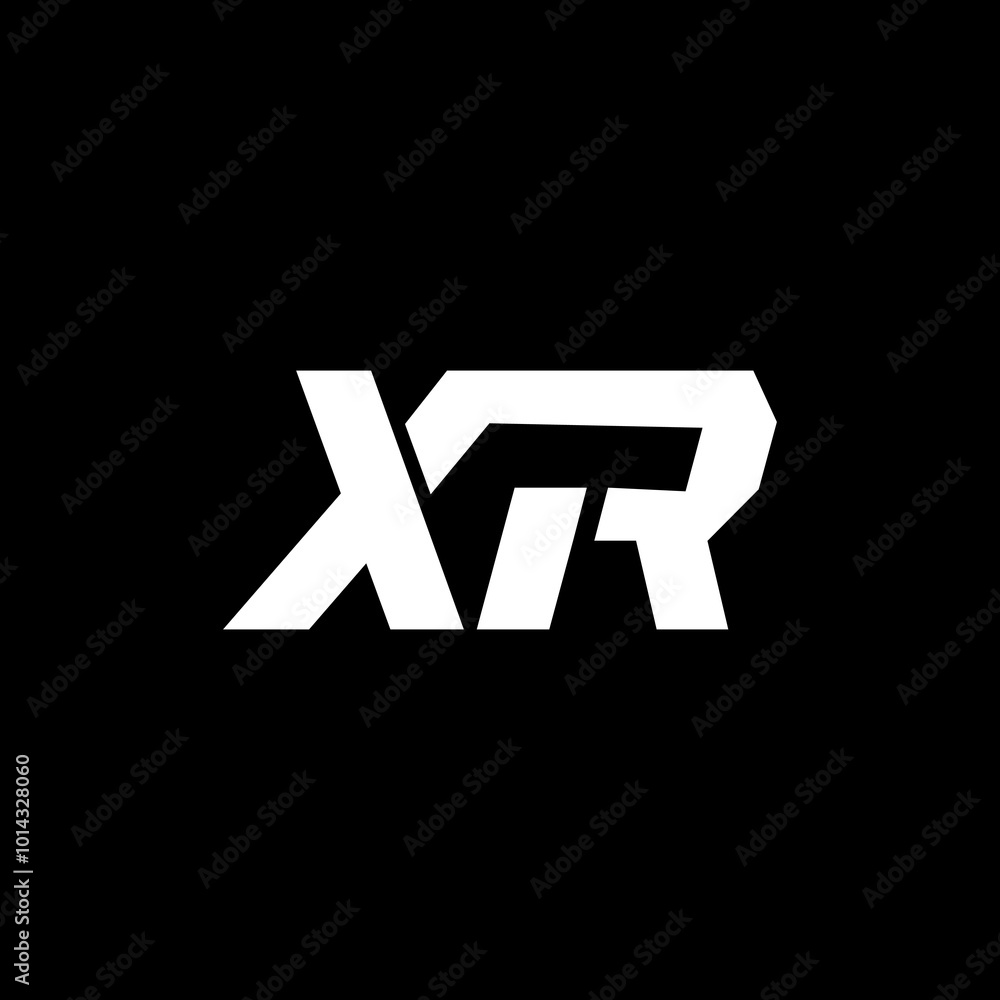 Vector graphic of the XR monogram logo with a modern concept. This ...