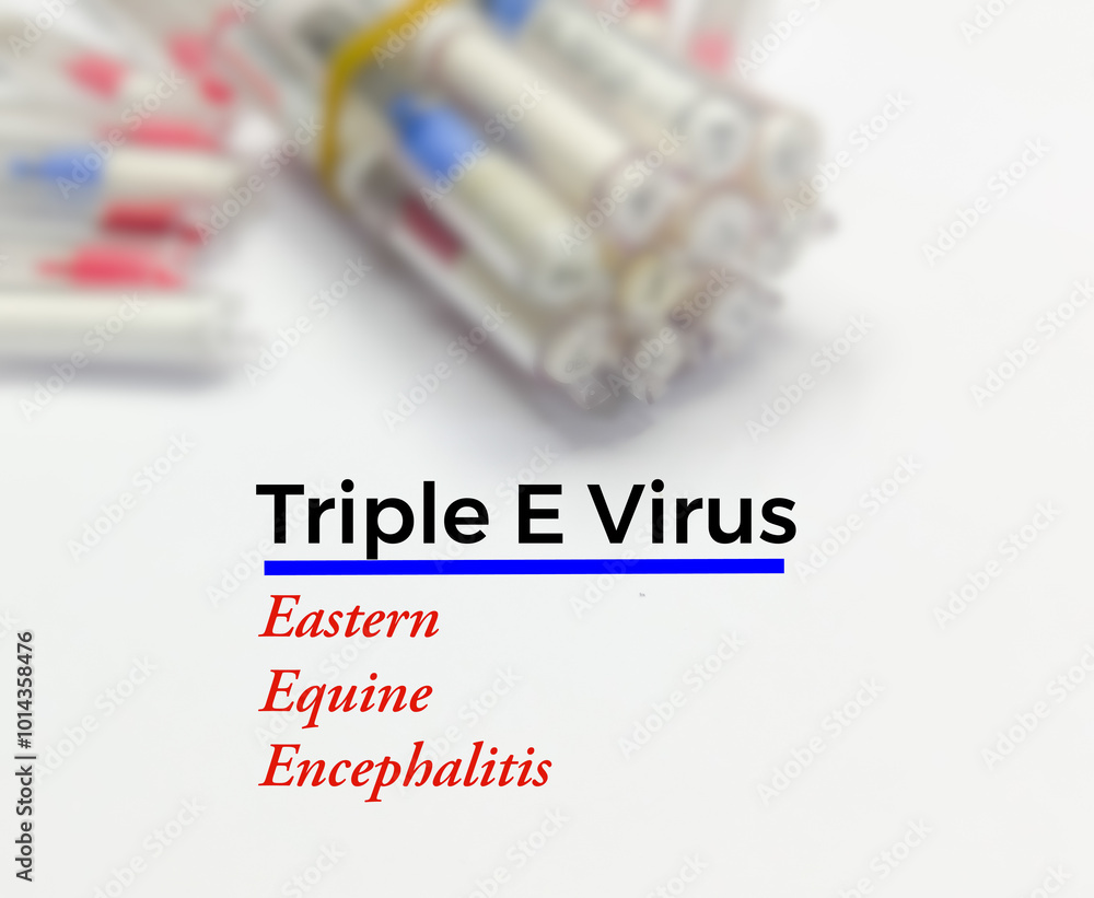 Eastern equine encephalitis (EEE) virus term, commonly called Triple E ...