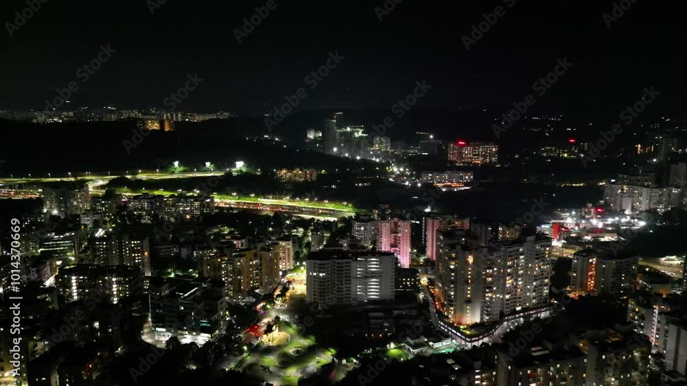 Highway of india, 4k India skyline, Pune drone view, buildings ...