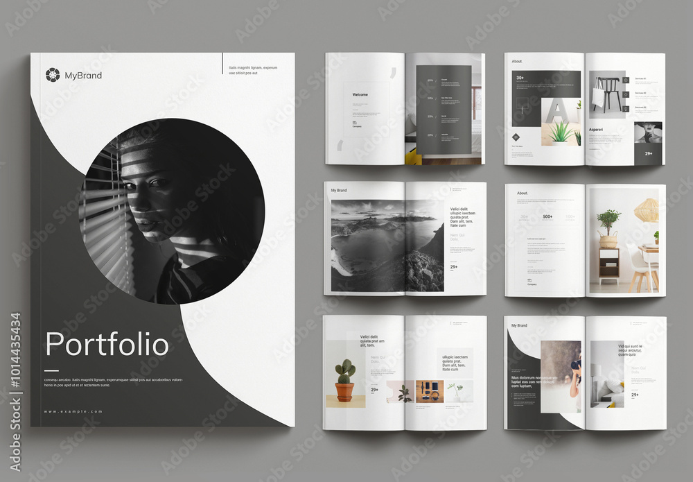 Potfolio Layout Stock Template | Adobe Stock