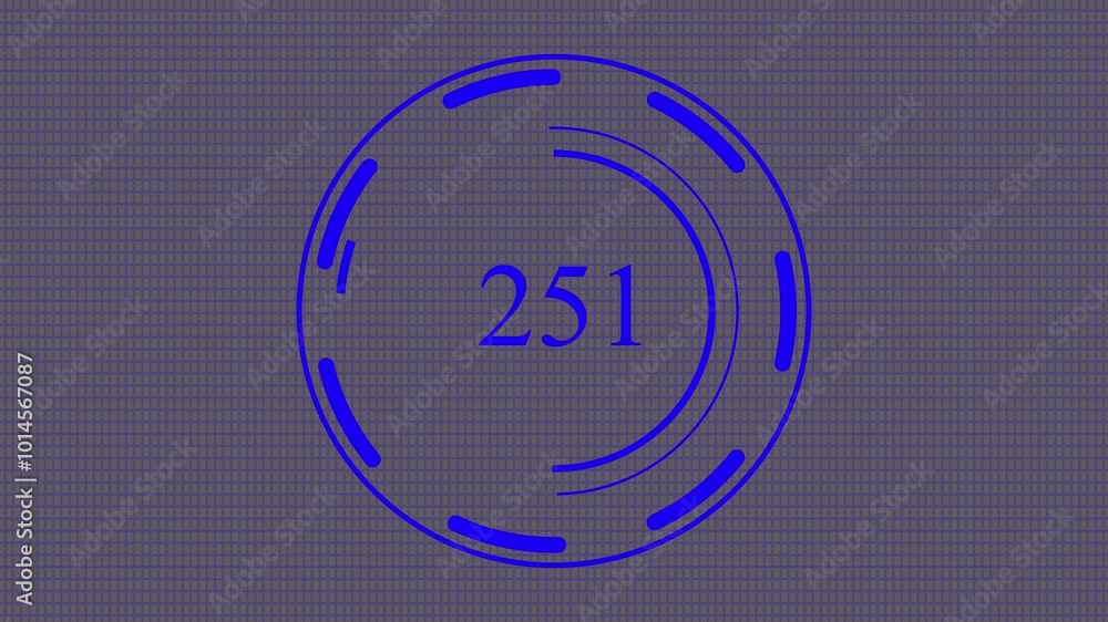 blue Loading screen futuristic - with 500 percentage counter and HUD elements, pending part is ...