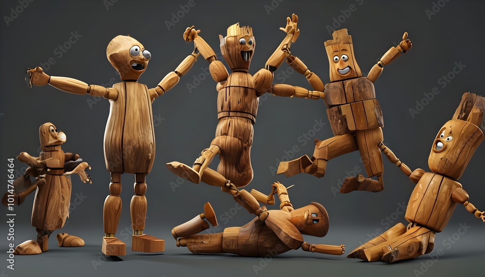 characters could be caught in dynamic, action poses—one might be ...