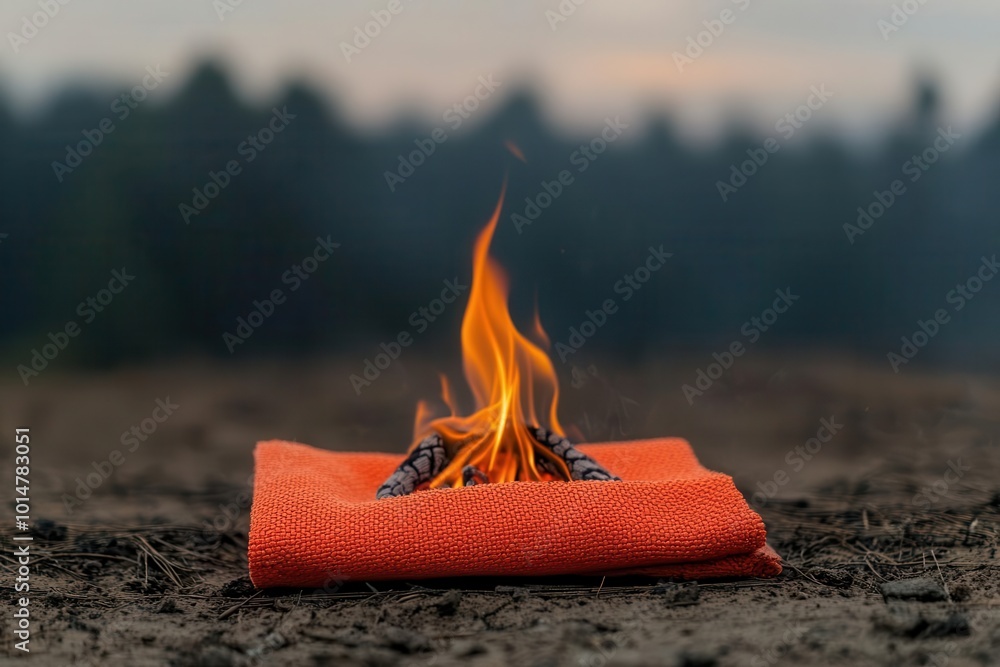 Fire extinguishing through fire blankets to smother small fires and ...