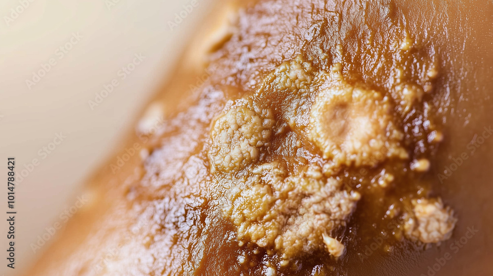 Detailed Macro Shot of Ringworm Skin Infection on Arm with Clear View ...