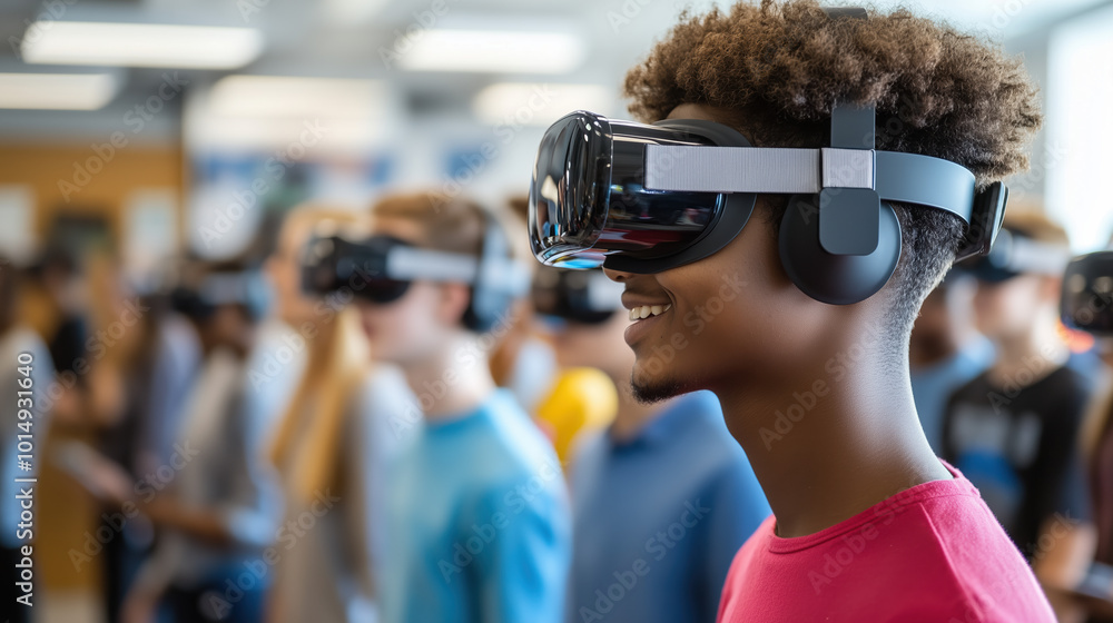 Immersive Virtual Classroom Setting with Students and Teacher Utilizing ...