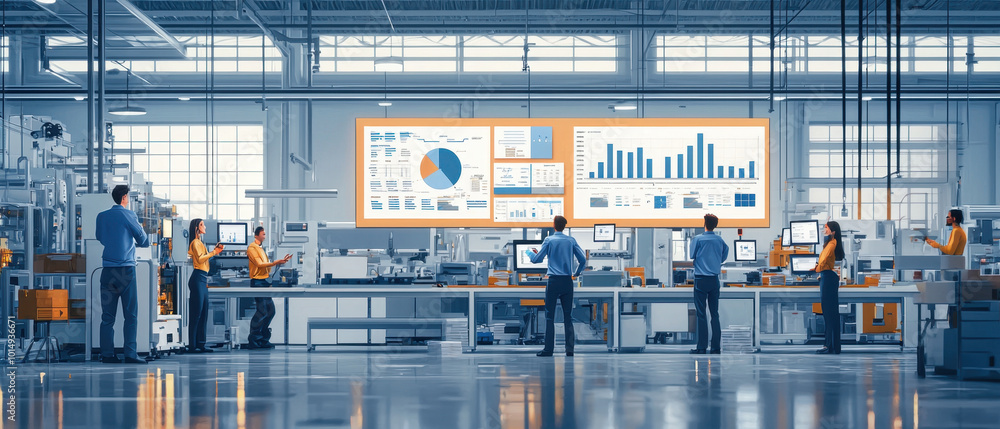 Factory manager, A factory manager actively engages with workers in a ...