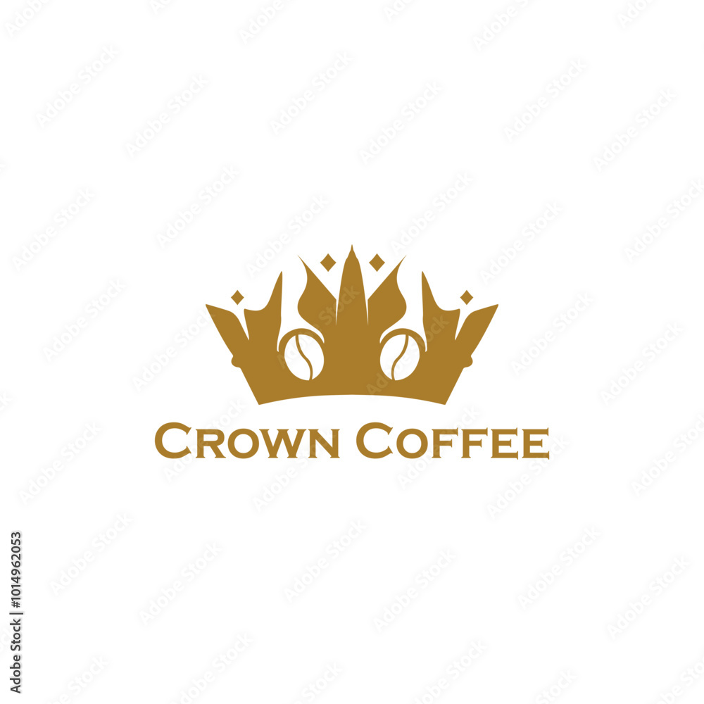 This elegant logo template features a crown, representing luxury and ...