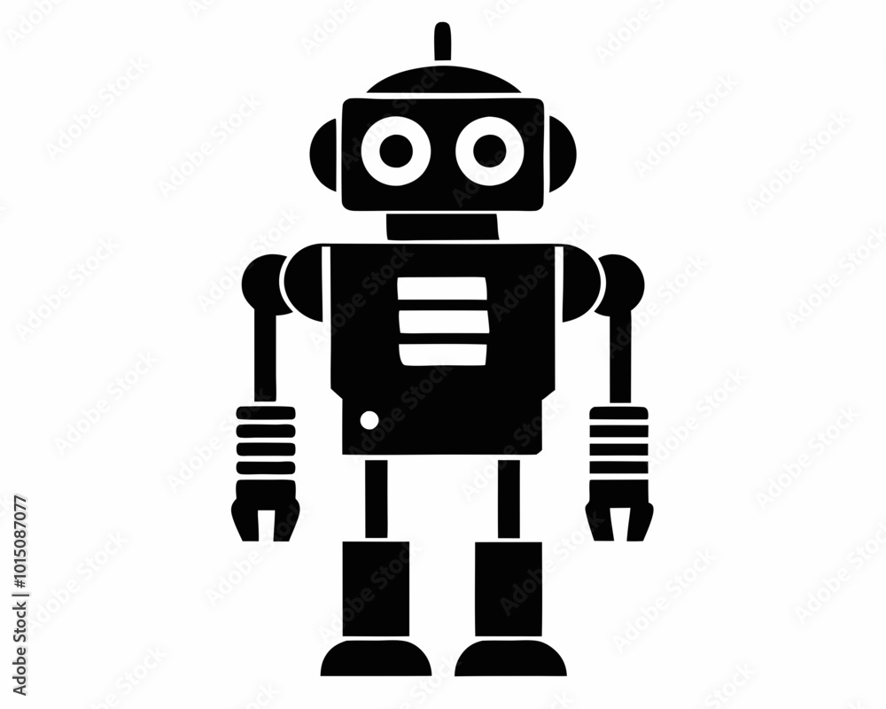 Robot silhouette vector, Robot icon Alien silhouette, Robot Clipart ... Robot silhouette vector, Robot icon Alien silhouette, Robot Clipart ...