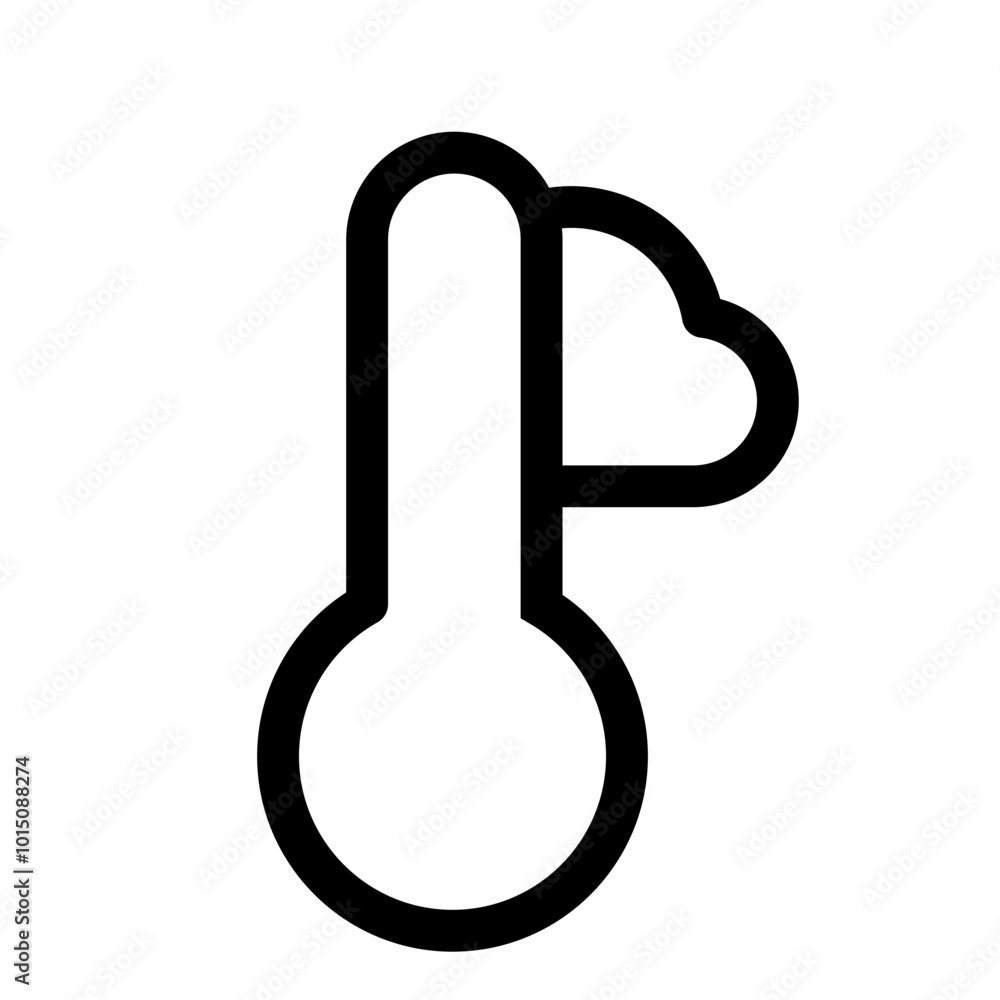 Temperature scale icon symbol - clean and modern Temperature prediction ...