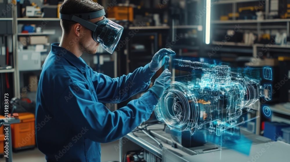 AR technology for vehicle inspection: Technicians using augmented reality diagnostics to improve ...