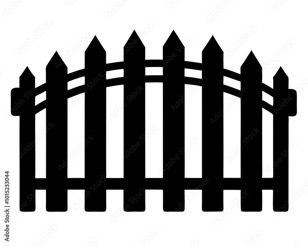 Fence silhouette vector, Ranch Fence , Farm Fence , Fence Clipart ...
