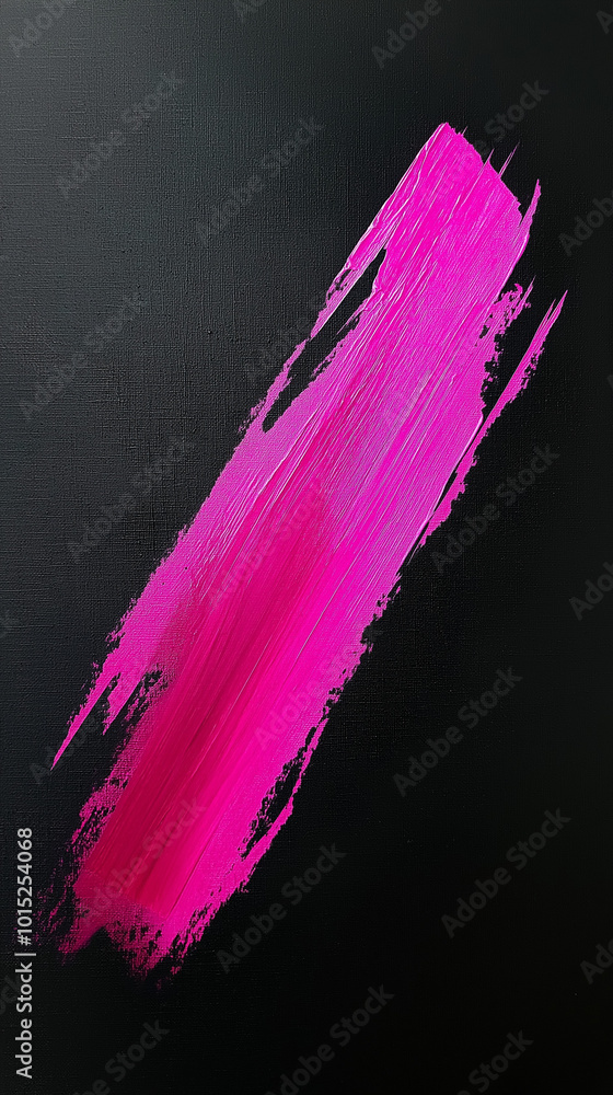 Magenta Paint Stroke: A bold, straight stroke of vibrant magenta ...