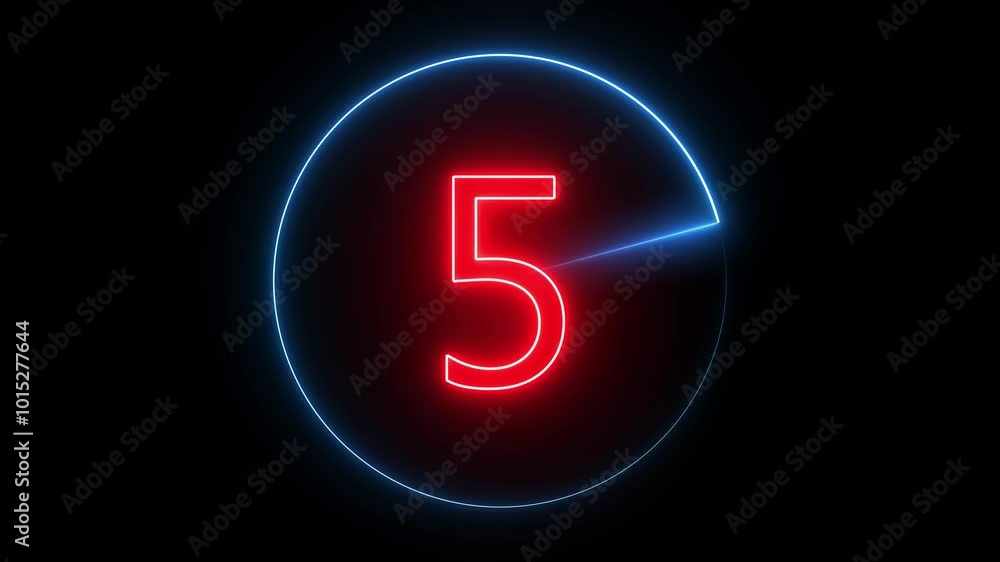 Vidéo Stock 10 Seconds Countdown Lightning 4K Timer Clock Zoom Sparks ...