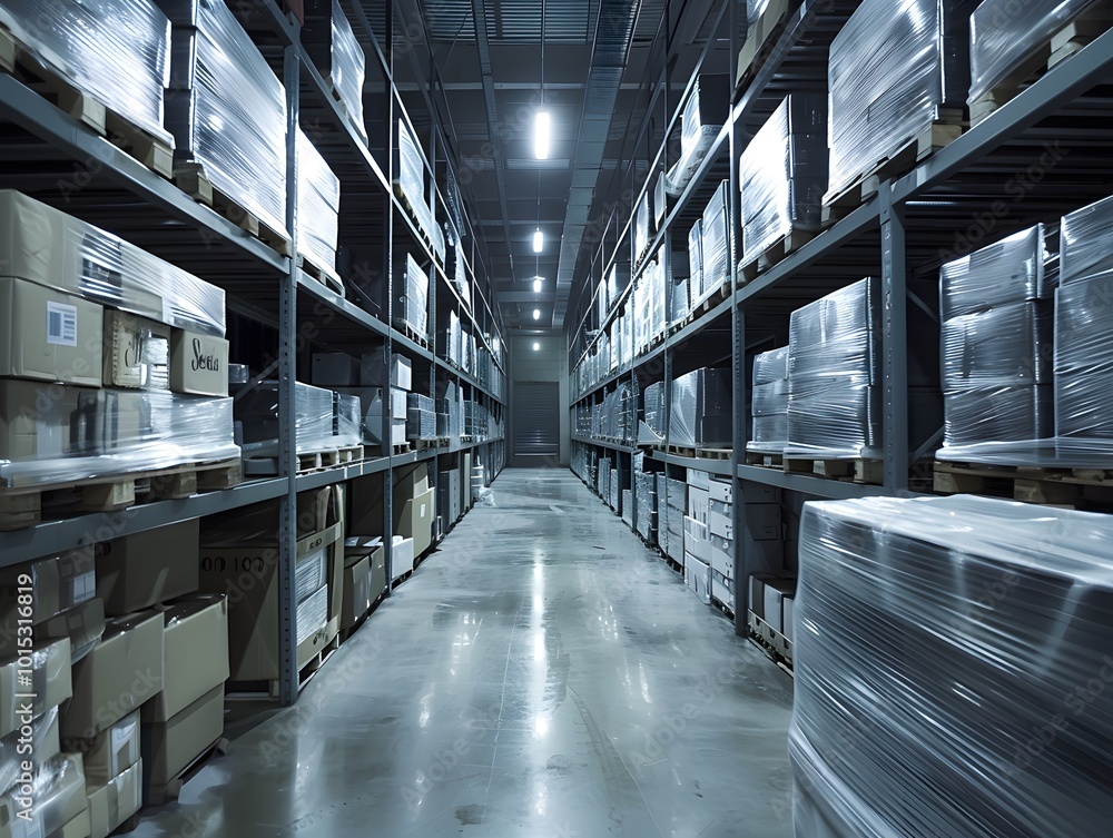 Efficient Cold Storage: A Symphony in Supply Chain Logistics. Concept ...