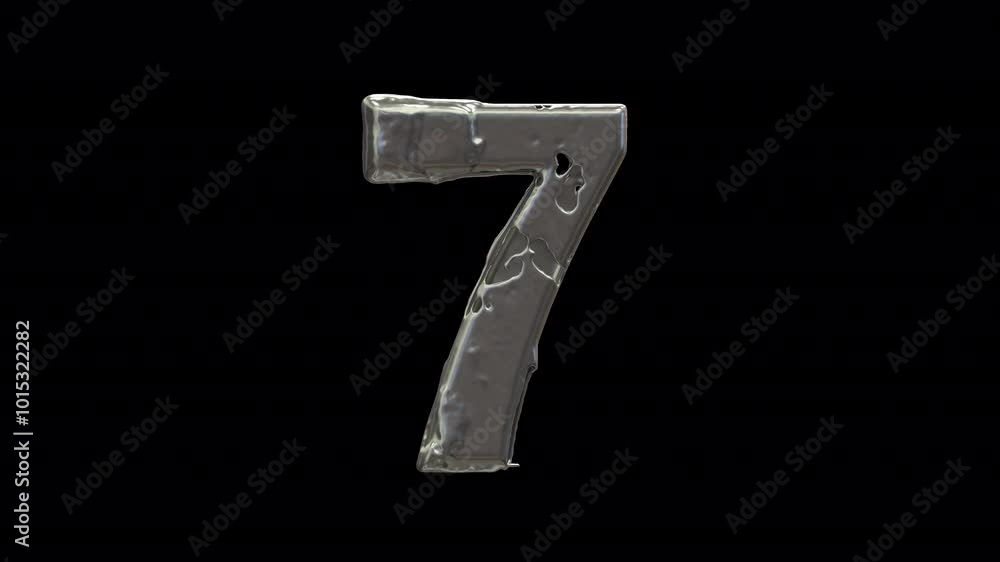 7 forming from liquid on a transparent alpha channel Stock ビデオ | Adobe ...