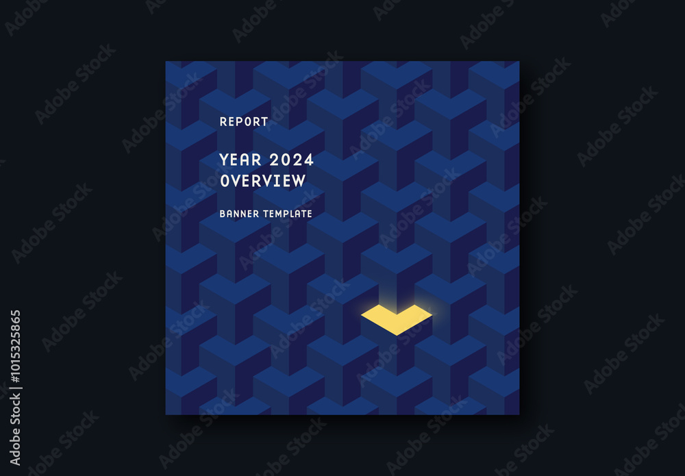 Abstract Blue Geometric Web Banner Template Background Stock Template ...