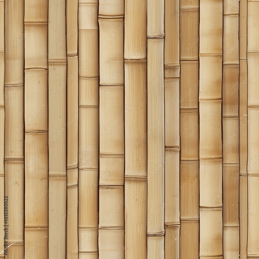 Seamless pattern of bamboo panels, showcasing natural vertical strips ...