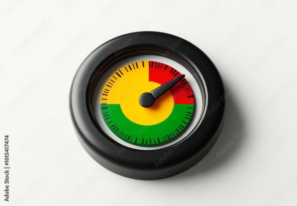 Speedometer icon featuring arrows, pointers ranking risk levels, meters ...