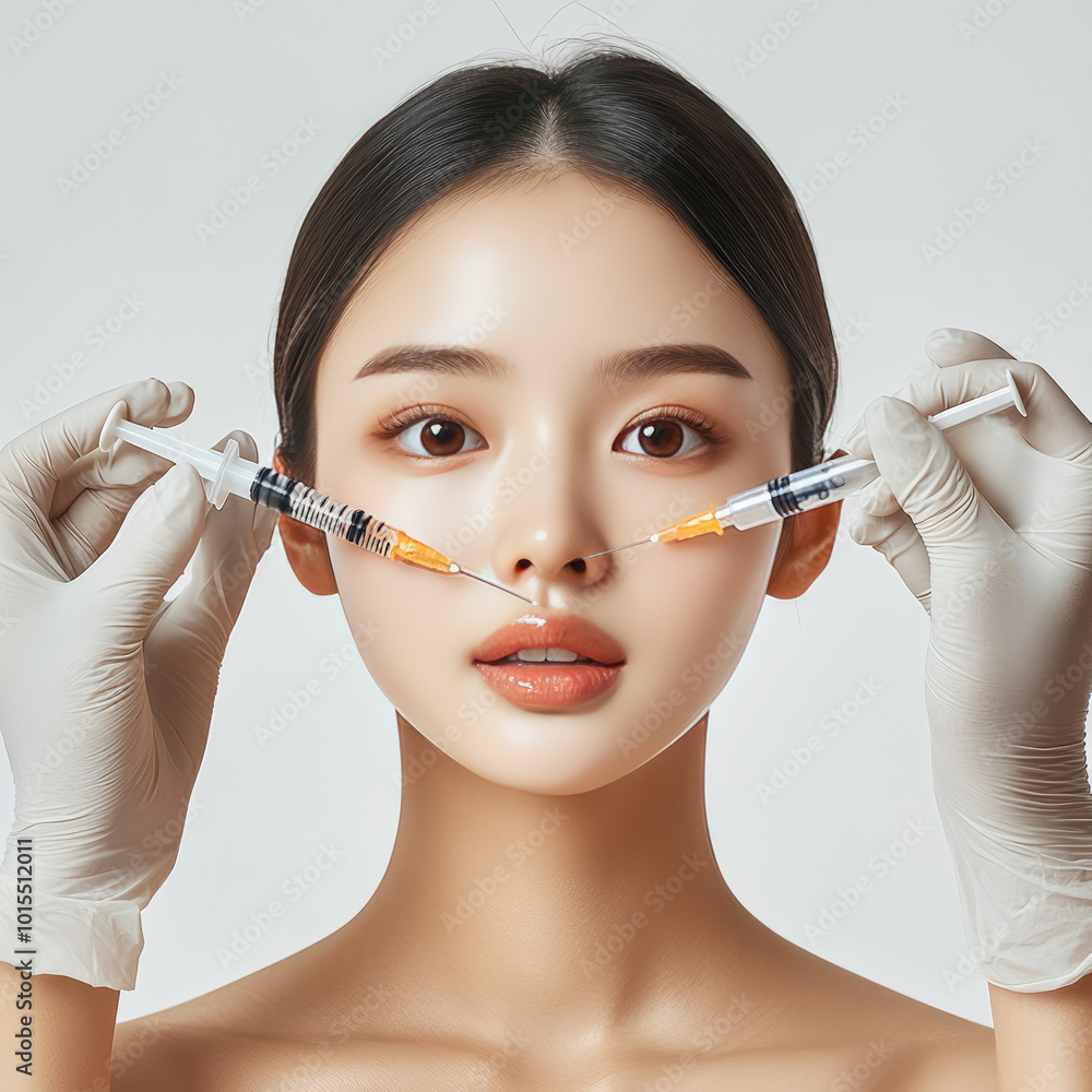 THE CLOSE UP photo of a beautiful asian lady with plump lips get the ...