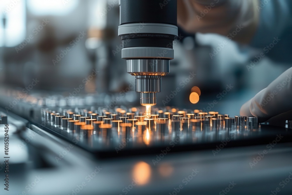 AI system performing a visual quality inspection on a production line ...