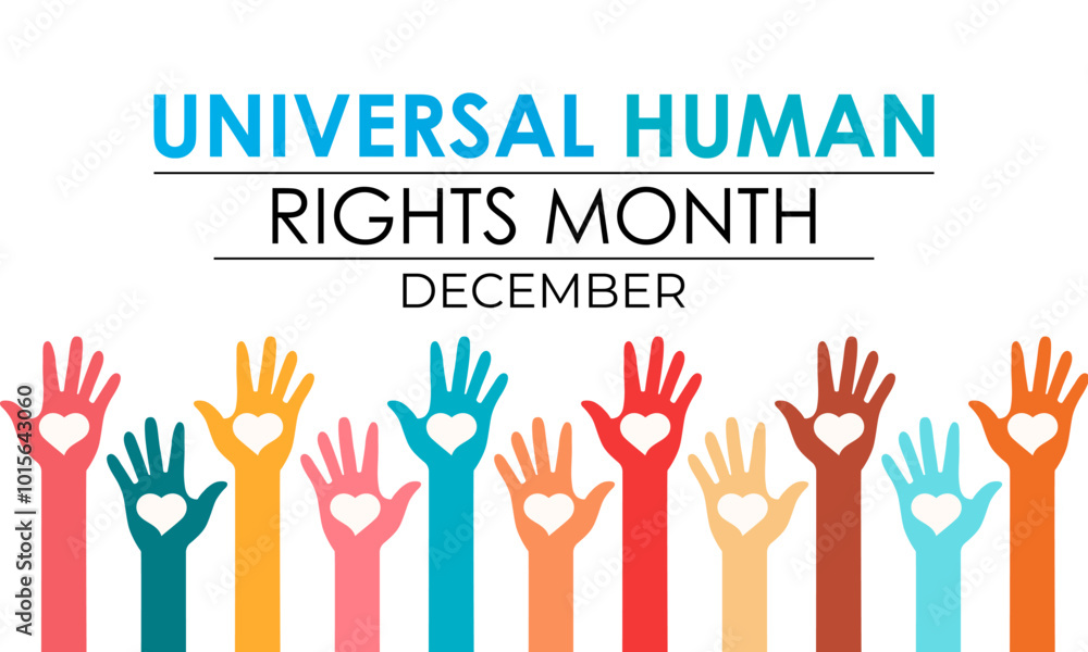 vector graphic of Universal Human Rights Month background design ...