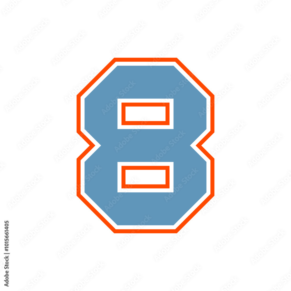 Monogram 8. Number 8. Number 8 design logo. Monogram letter mark 8 logo ...