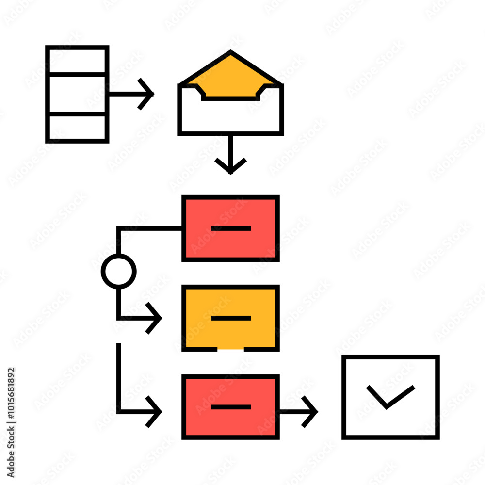 campaign production deployment line icon vector. campaign production ...