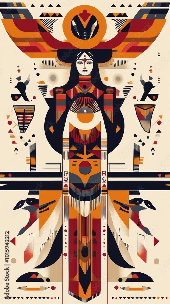 Create a vibrant and respectful visual for Indigenous Peoples Day ...