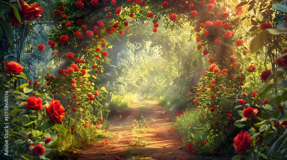 Fantasy art wallpaper spring nature. Summer backdrop fantasy path ...