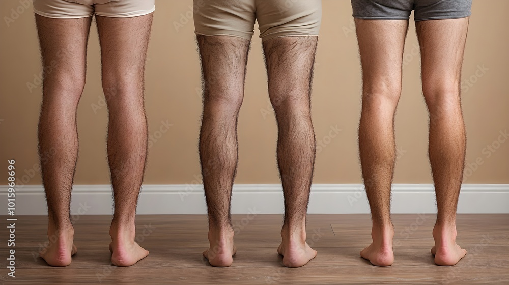 Leg hair removal journey captured in stages: from unshaven legs to ...