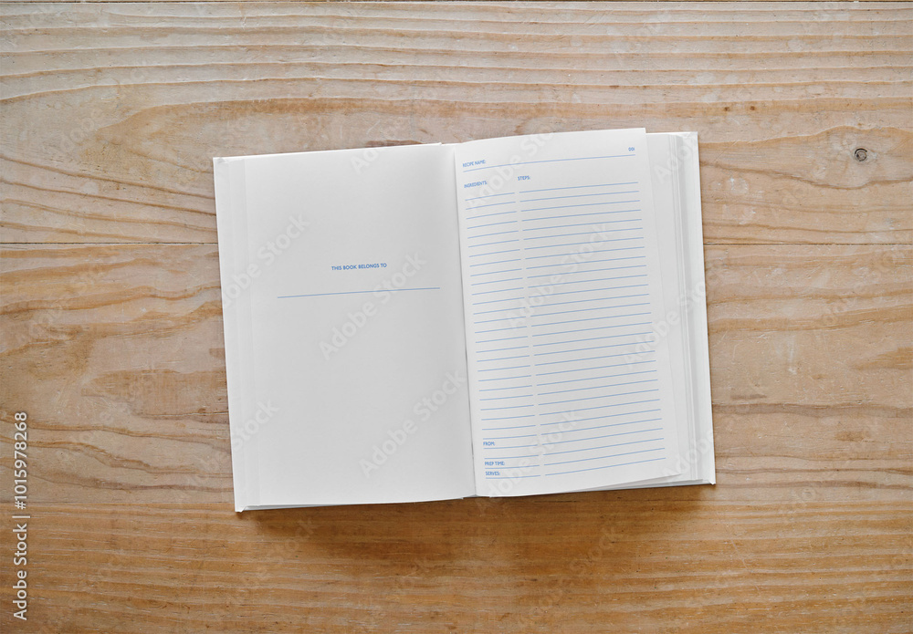 Mockup Of Customizable Hardback Book, Inside Pages Stock Template ...