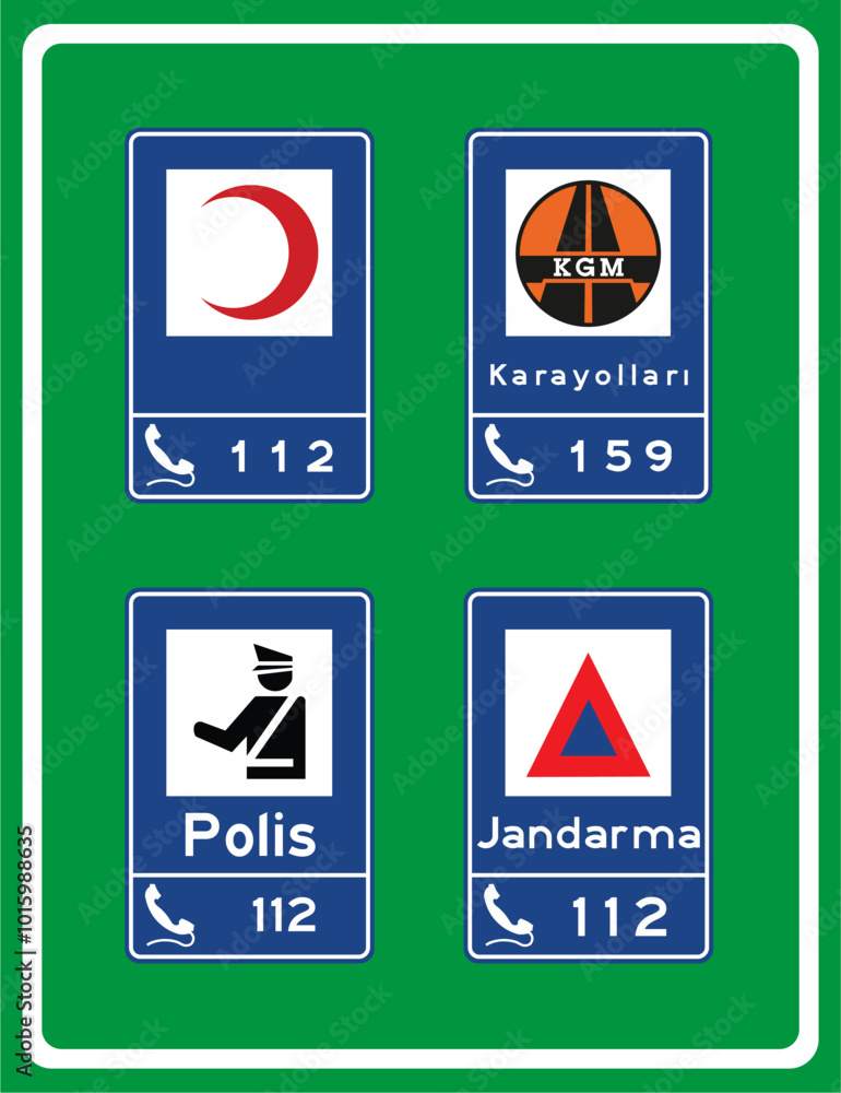 Emergency information sign, Highway Signs, Highway Standard Traffic ...