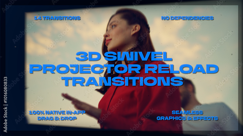 Projector Reload Rotation 3D Swivel Transitions Stock Template | Adobe ...