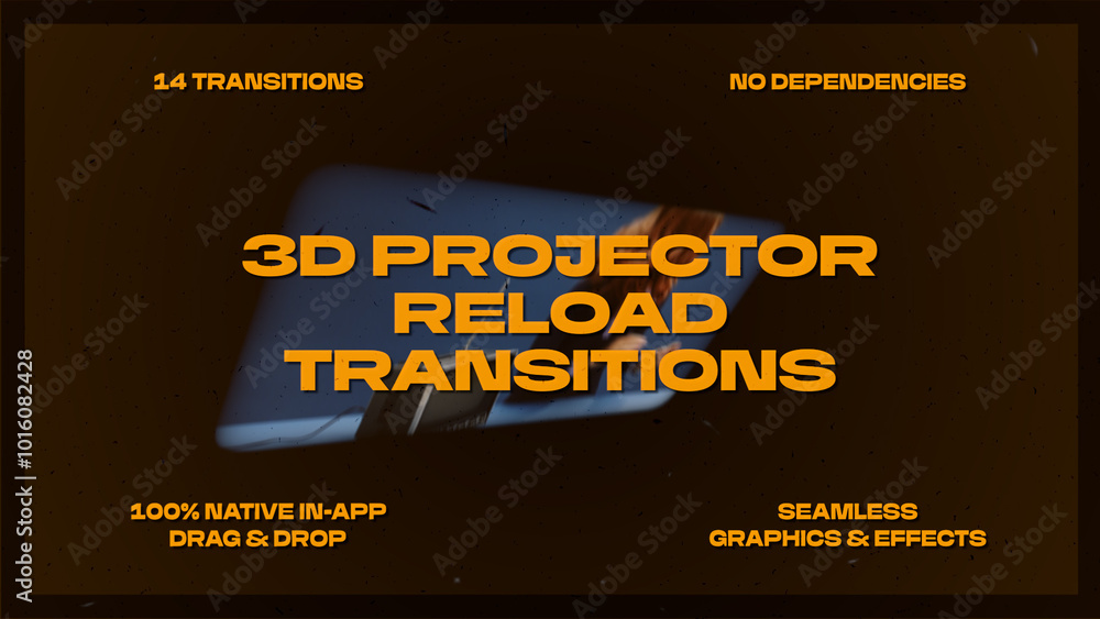 Projector Reload Rotation 3D Transitions Stock Template | Adobe Stock