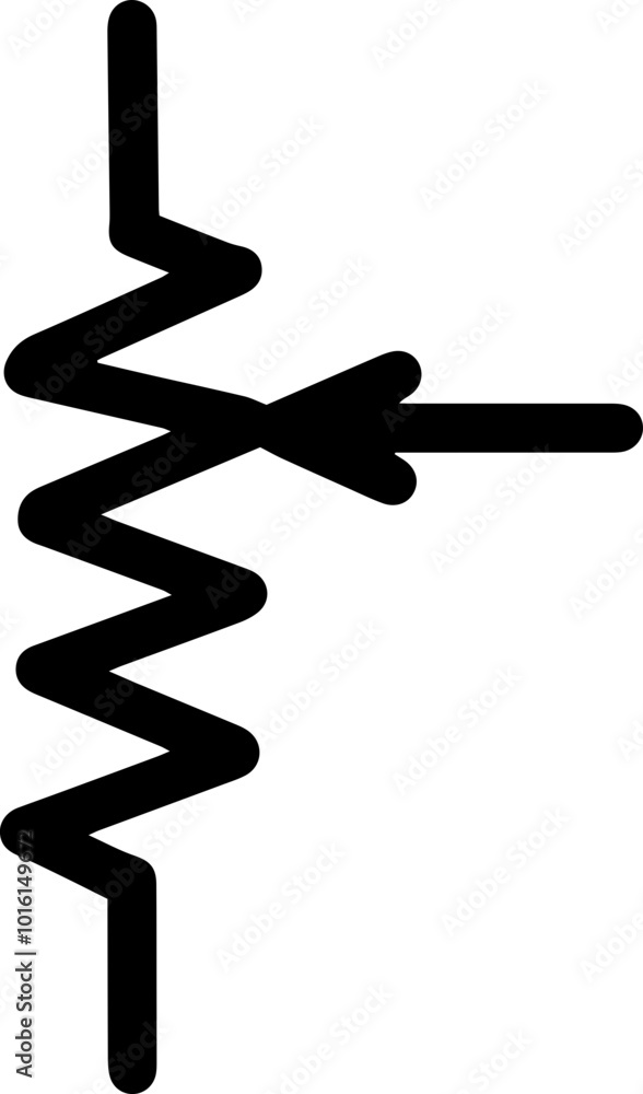 Poster electrical circuit symbols icon potentiometer – Wall Art | UkPosters