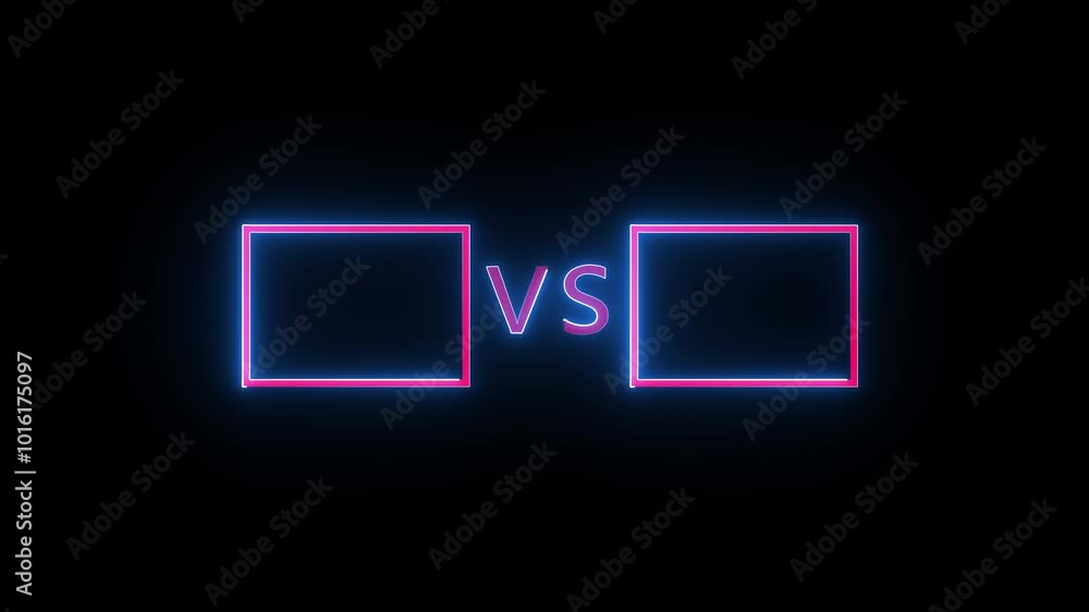 Seamless loop animation rectangles frame 4K video motion graphic. Animated borders frame glowing ...