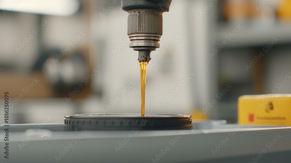 cnc milling machine working on mold parts, oil coolant dripping during ...