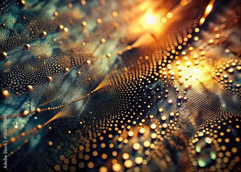 Dark Abstract Double Exposure Texture with Lines and Dots for Depth and ...