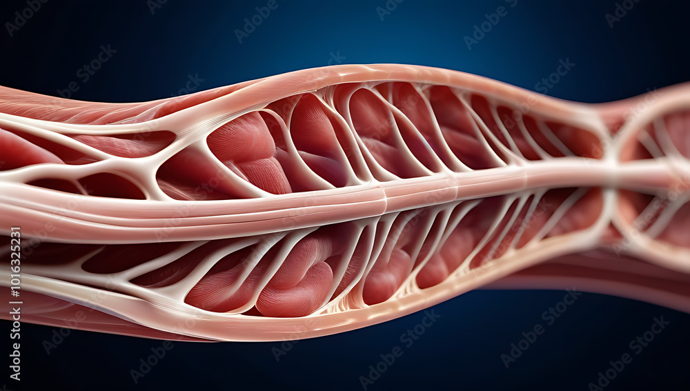 muscle fibers structure illustration detailed anatomy human muscle ...