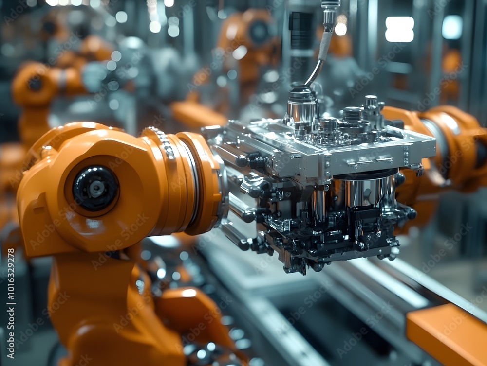 AI system performing a visual quality inspection on a production line ...