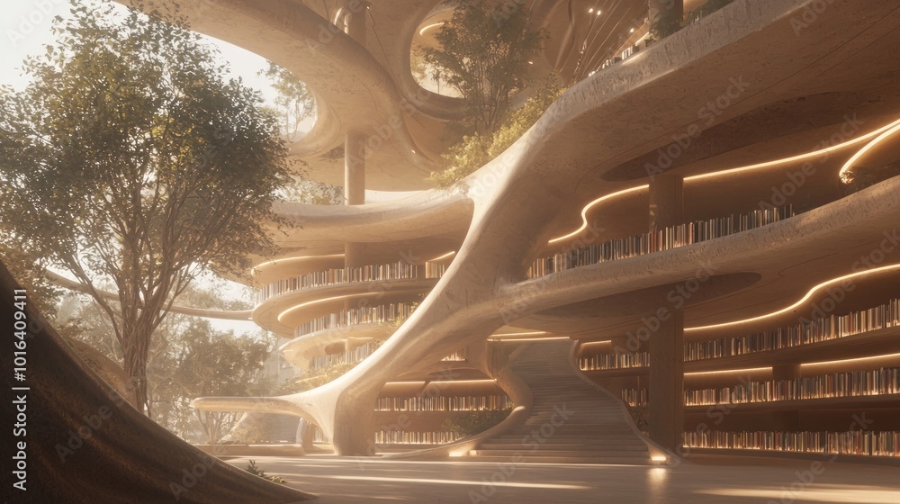 Photorealistic Futuristic Architectural Wonder Concept Art of Avant ...