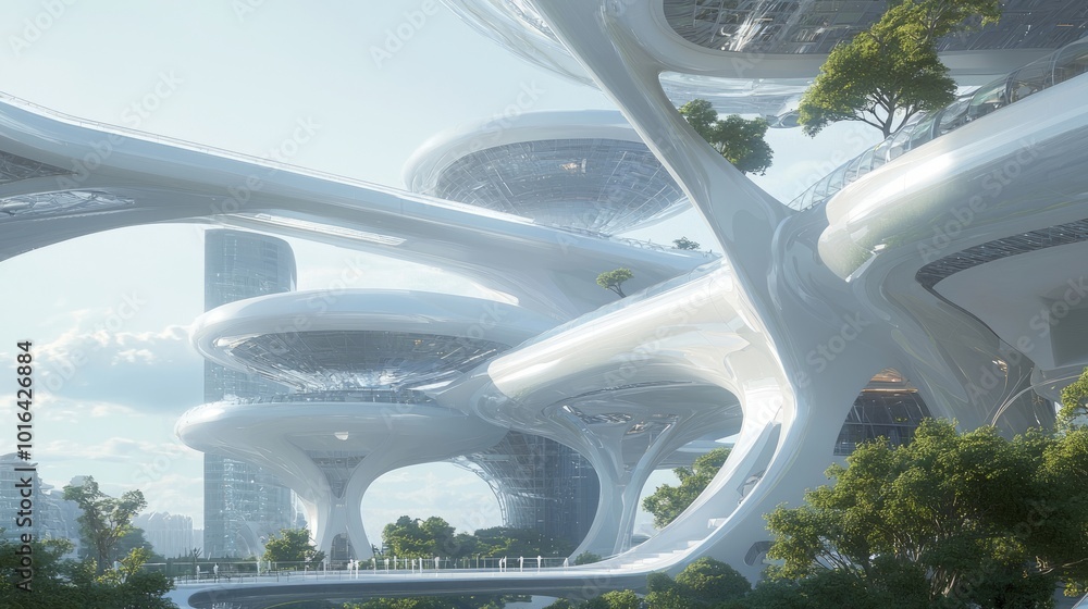Inspiration Unleashed: Photorealistic Futuristic Technology Park with ...