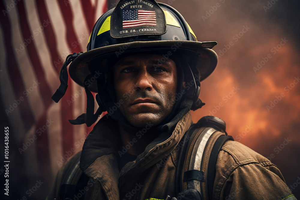 Happy american people citizens celebration national flag day ...